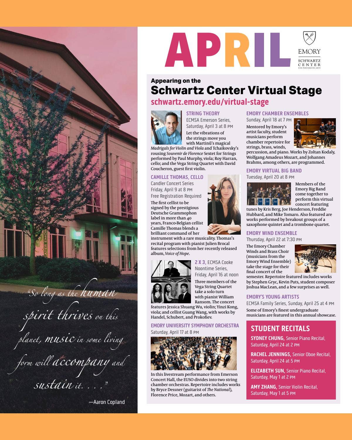 April 2021 Events on the Schwartz Center Virtual Stage by Schwartz ...