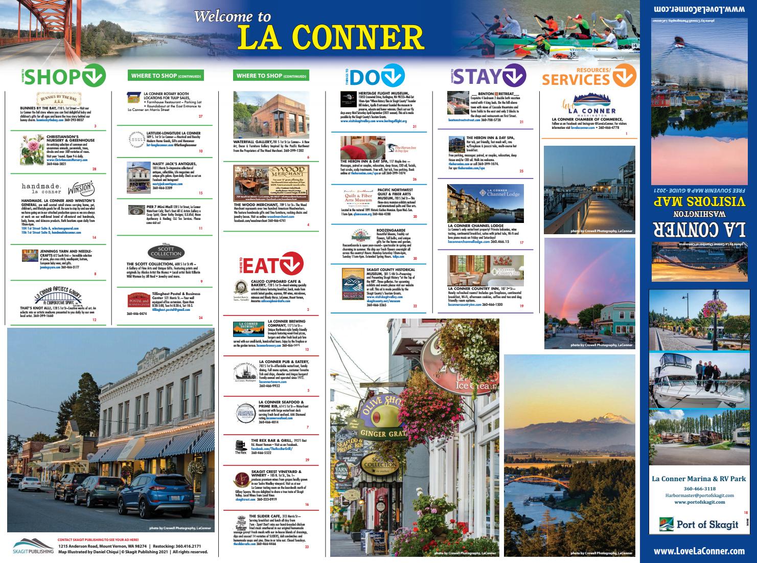2021 La Conner Visitor Map by Skagit Publishing - Issuu