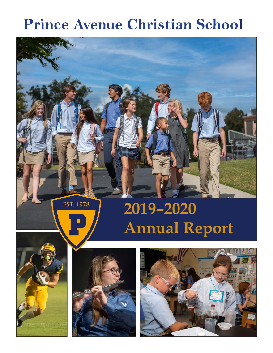 Prince Avenue Christian School 2019-2020 Annual Report by PrinceAve - Issuu