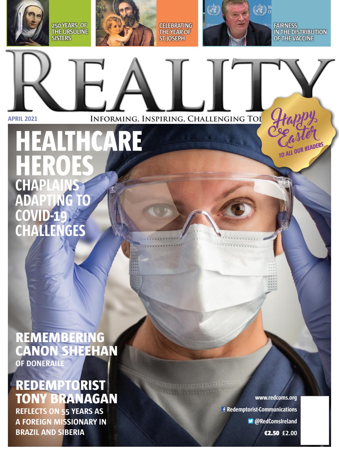 Reality Magazine April Edition 2021 by Redemptorist Communications - Issuu
