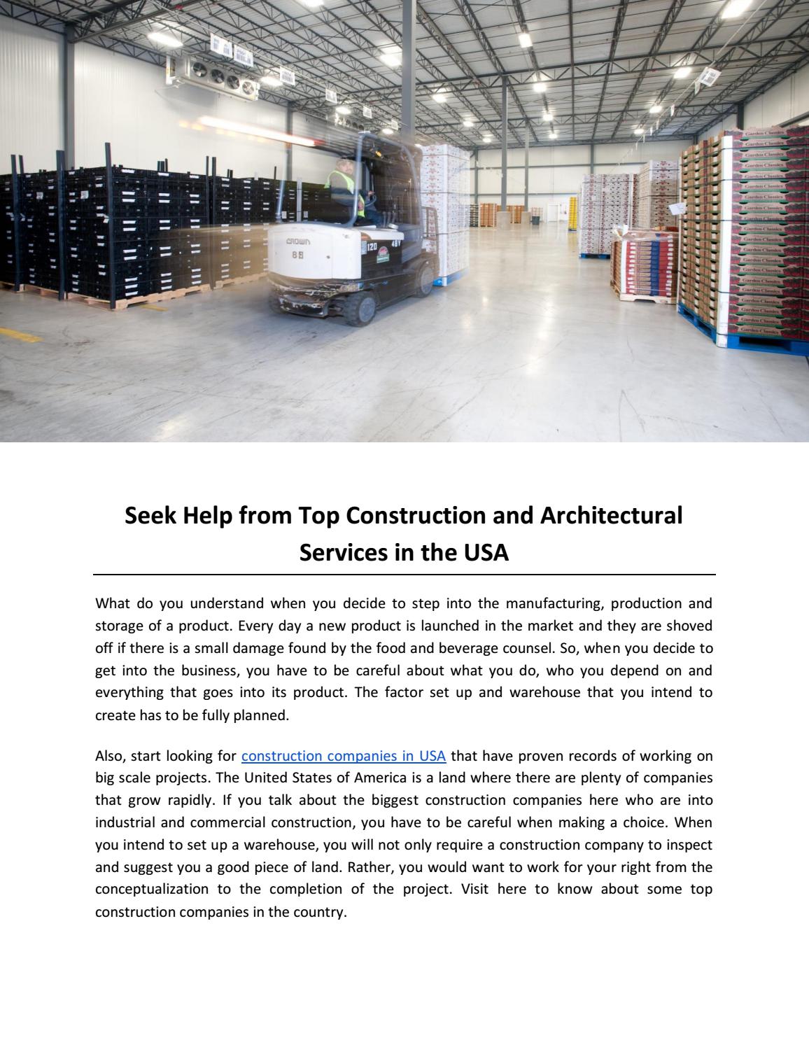 Seek Help from Top Construction and Architectural Services in the USA by Primus Builders - Issuu