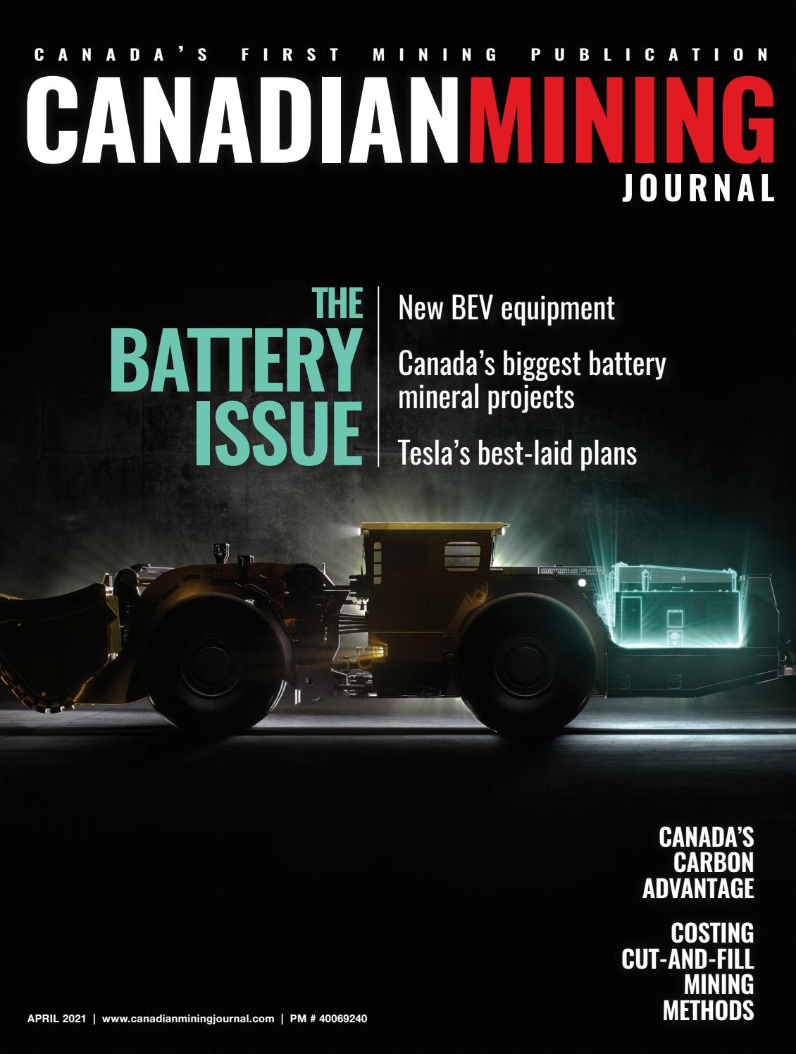 Canadian Mining Journal April 2021 by The Northern Miner Group - Issuu