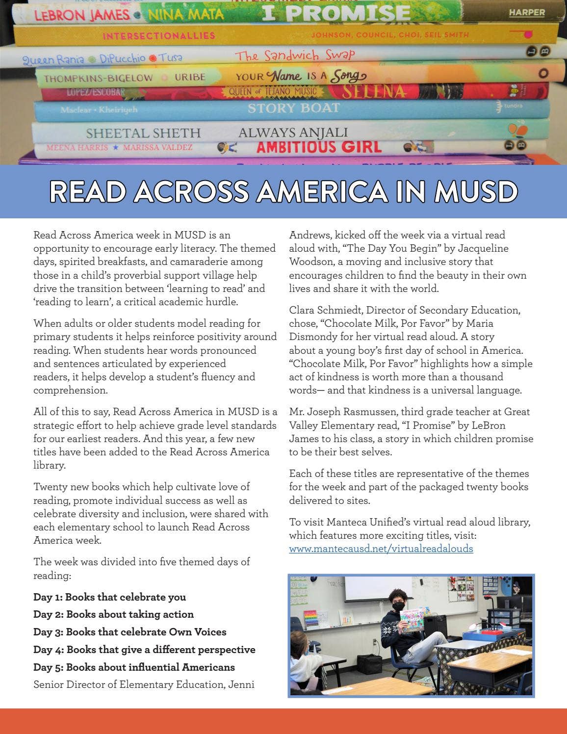 Read Across America in MUSD by Manteca Unified School District - Issuu