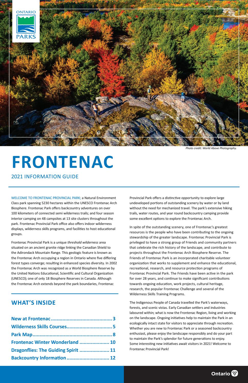 Frontenac Provincial Park 2021 Information Guide by Willow Publishing ...