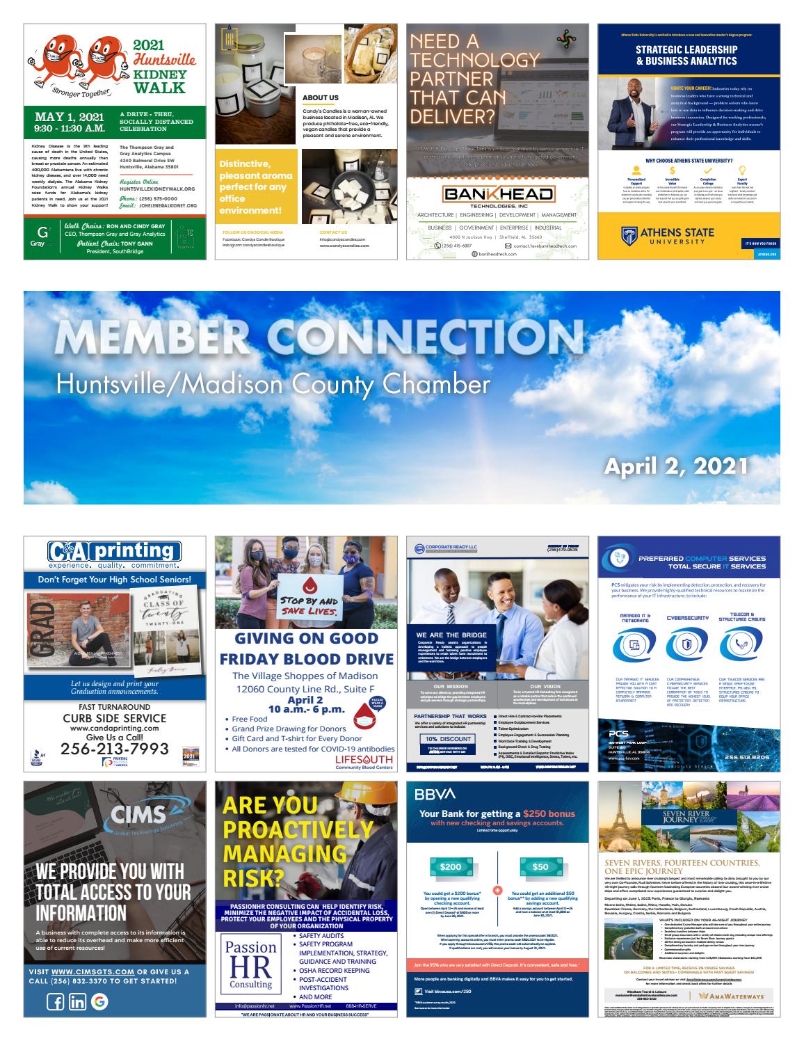 Member Connection, April 2, 2021 by Huntsville/Madison County Chamber ...