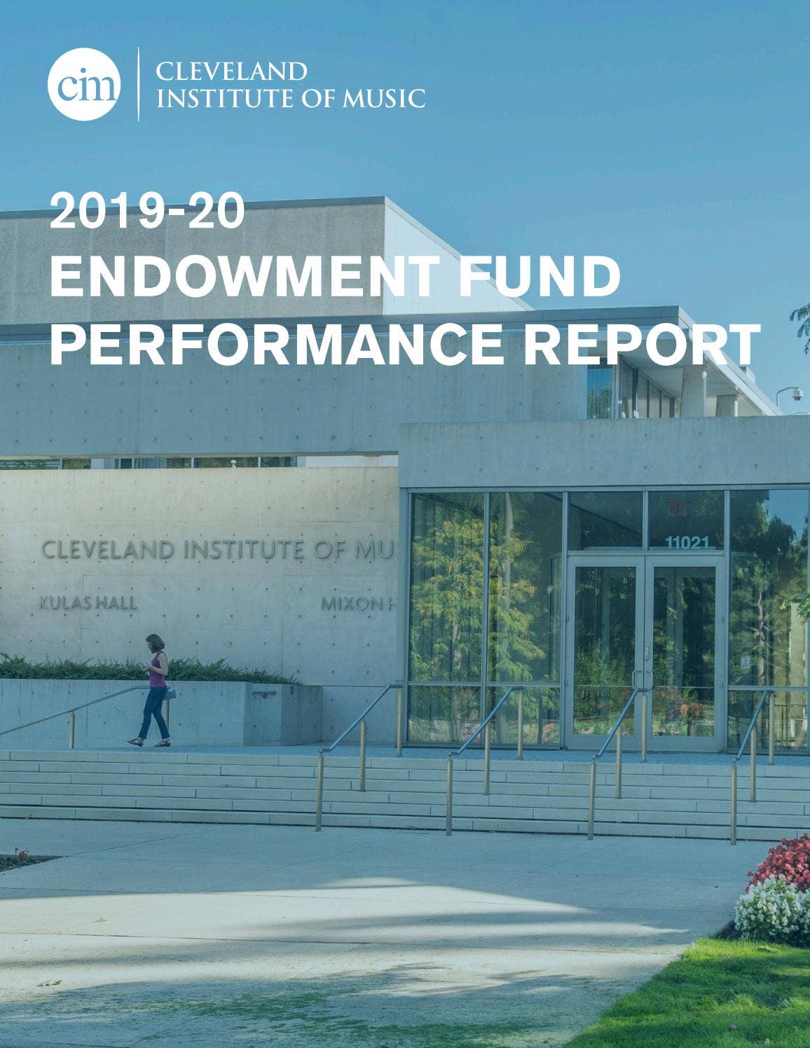 2019-20 Endowment Fund Performance Report by Cleveland Institute of ...