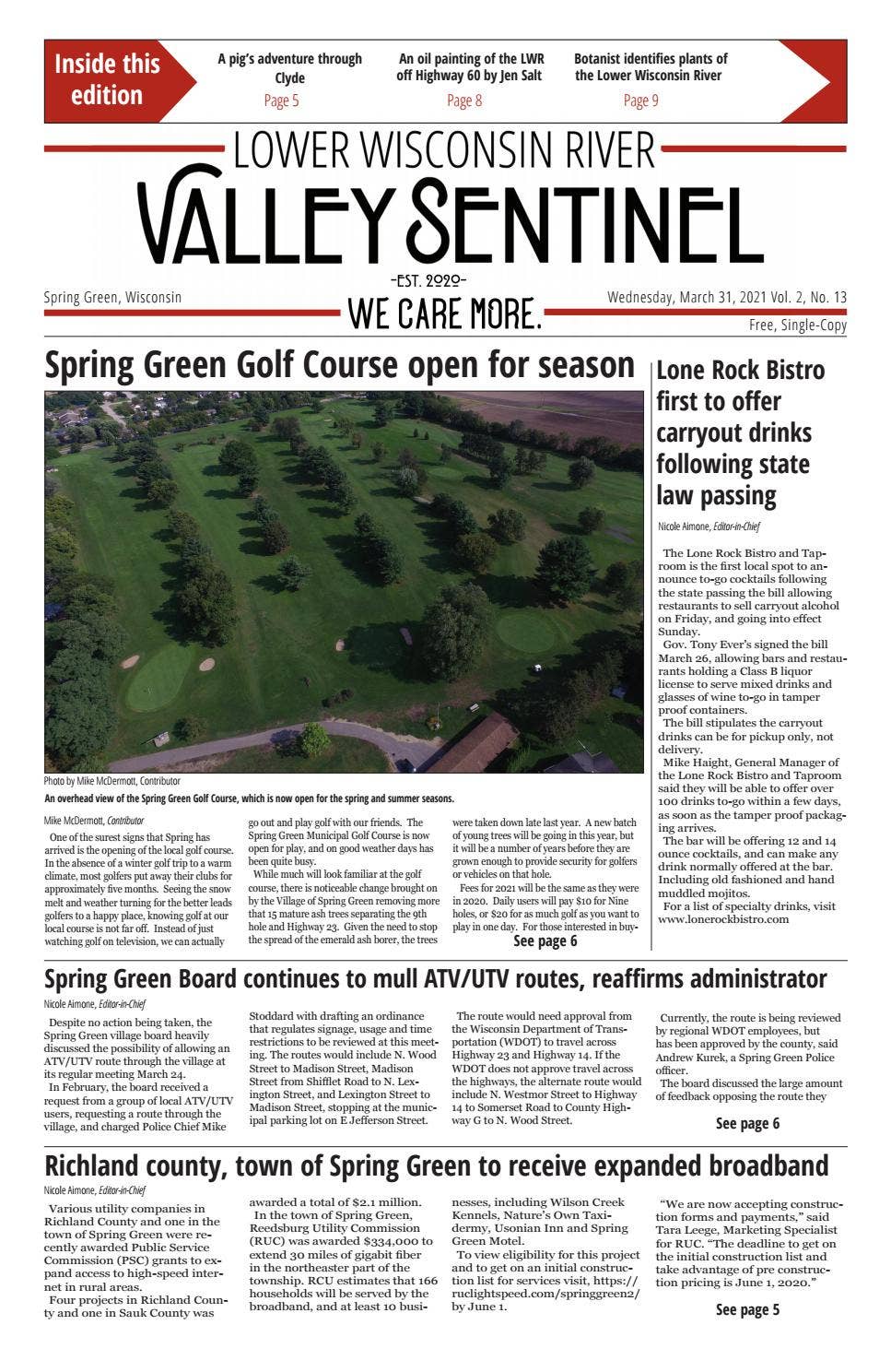 Valley Sentinel - 03-31-2021 by Valley Sentinel - Issuu