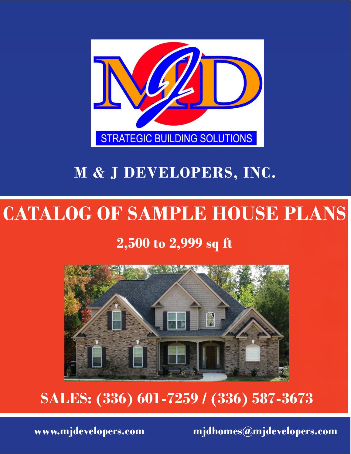 Planbook 2,500 to 2,999 sq ft by M & J Developers, Inc. - Issuu