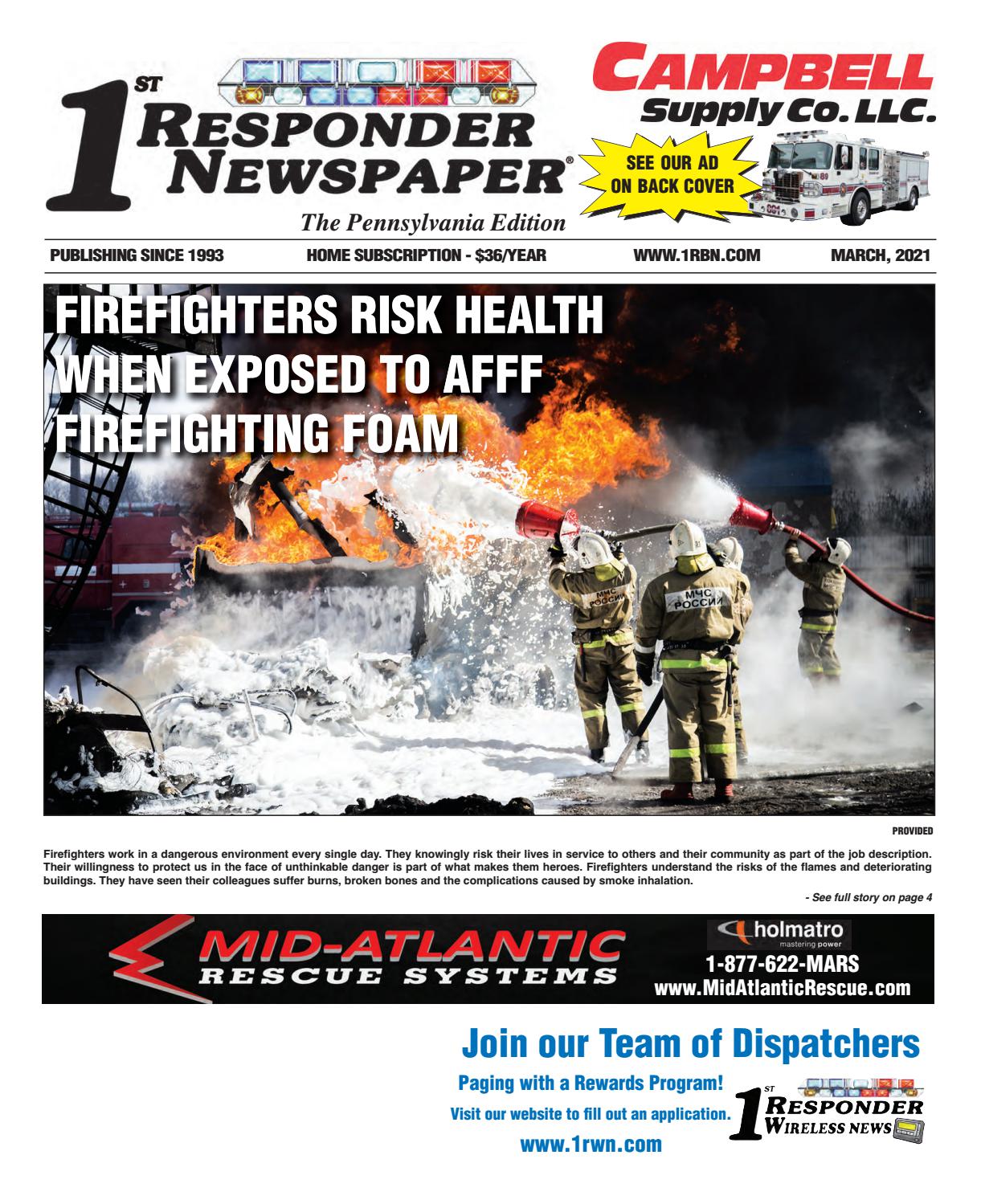1st Responder PA March Edition by Belsito Communications Inc. - Issuu