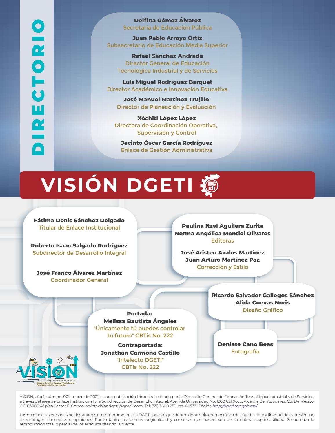 Revista Visión DGETI No. 001 by Visión Dgeti - Issuu