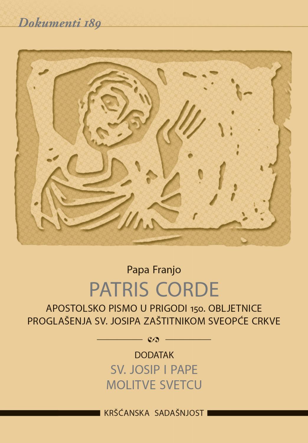 Patris corde (D-189) by Kršćanska sadašnjost d.o.o. - Issuu