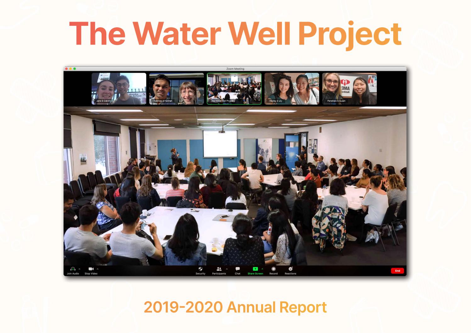 The Water Well Project 2019-2020 Annual Report by The Water Well ...
