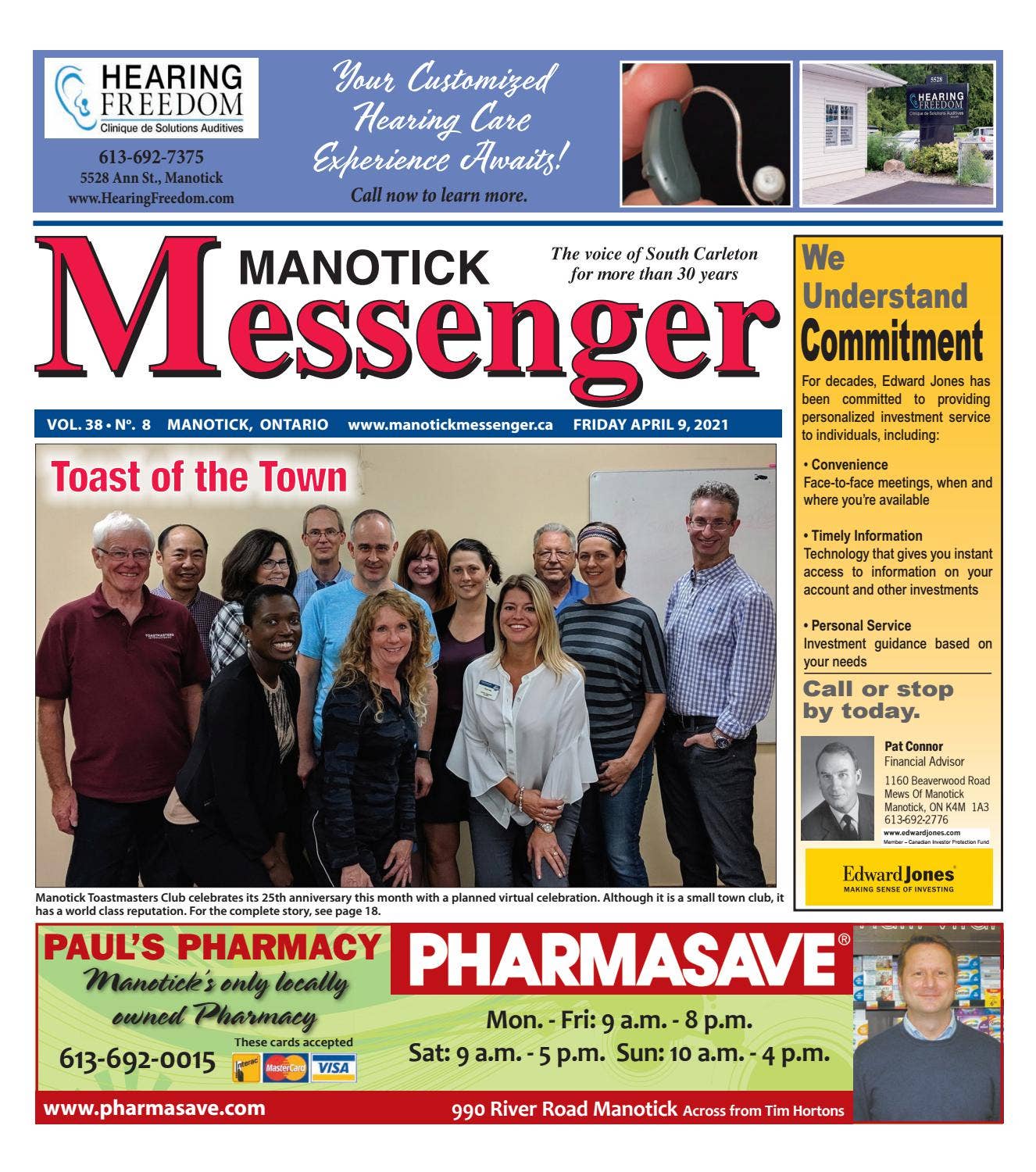 Manotick Messenger April 9, 2021 by J Morris - Issuu