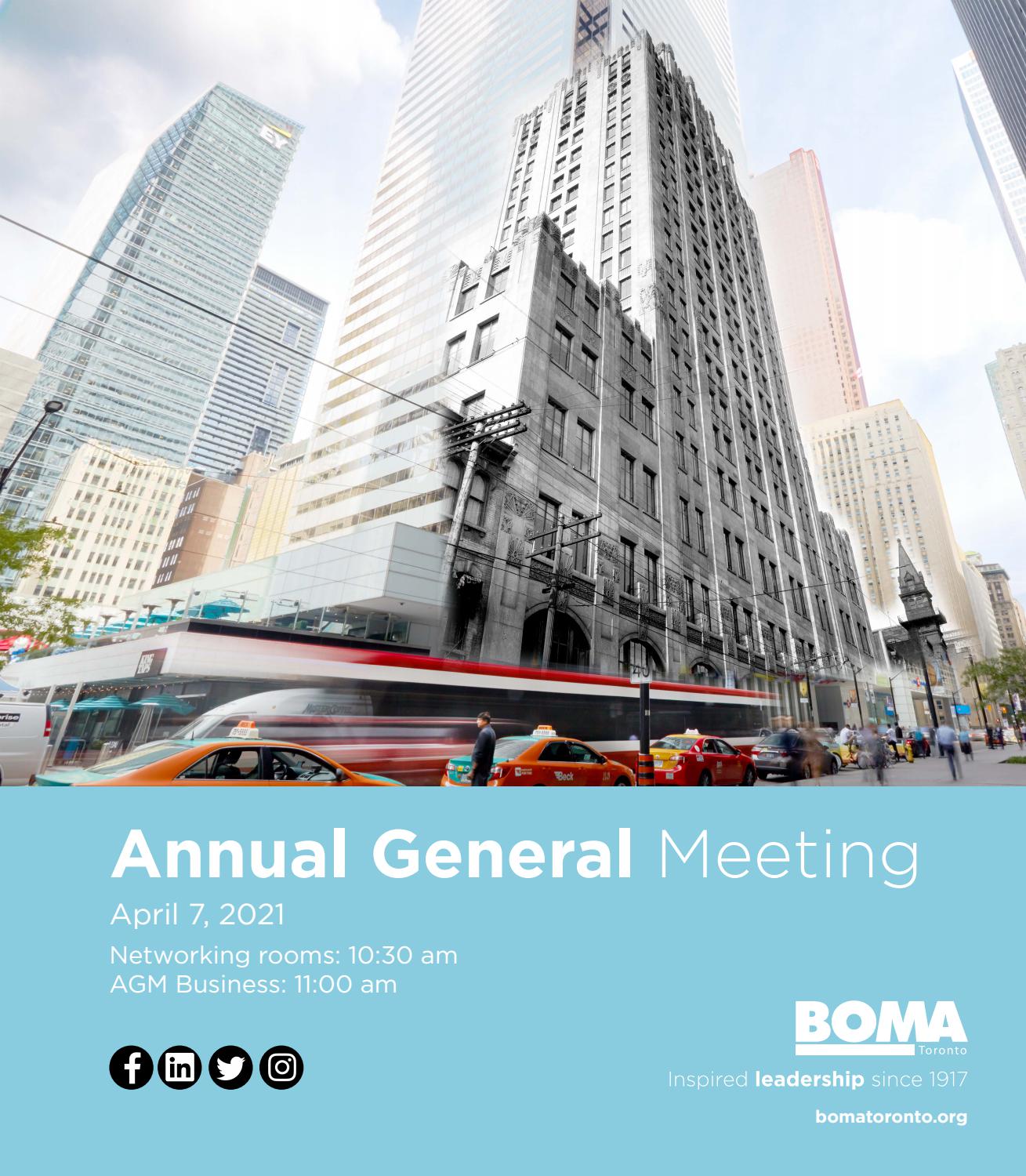 AGM program by BOMA Toronto - Issuu