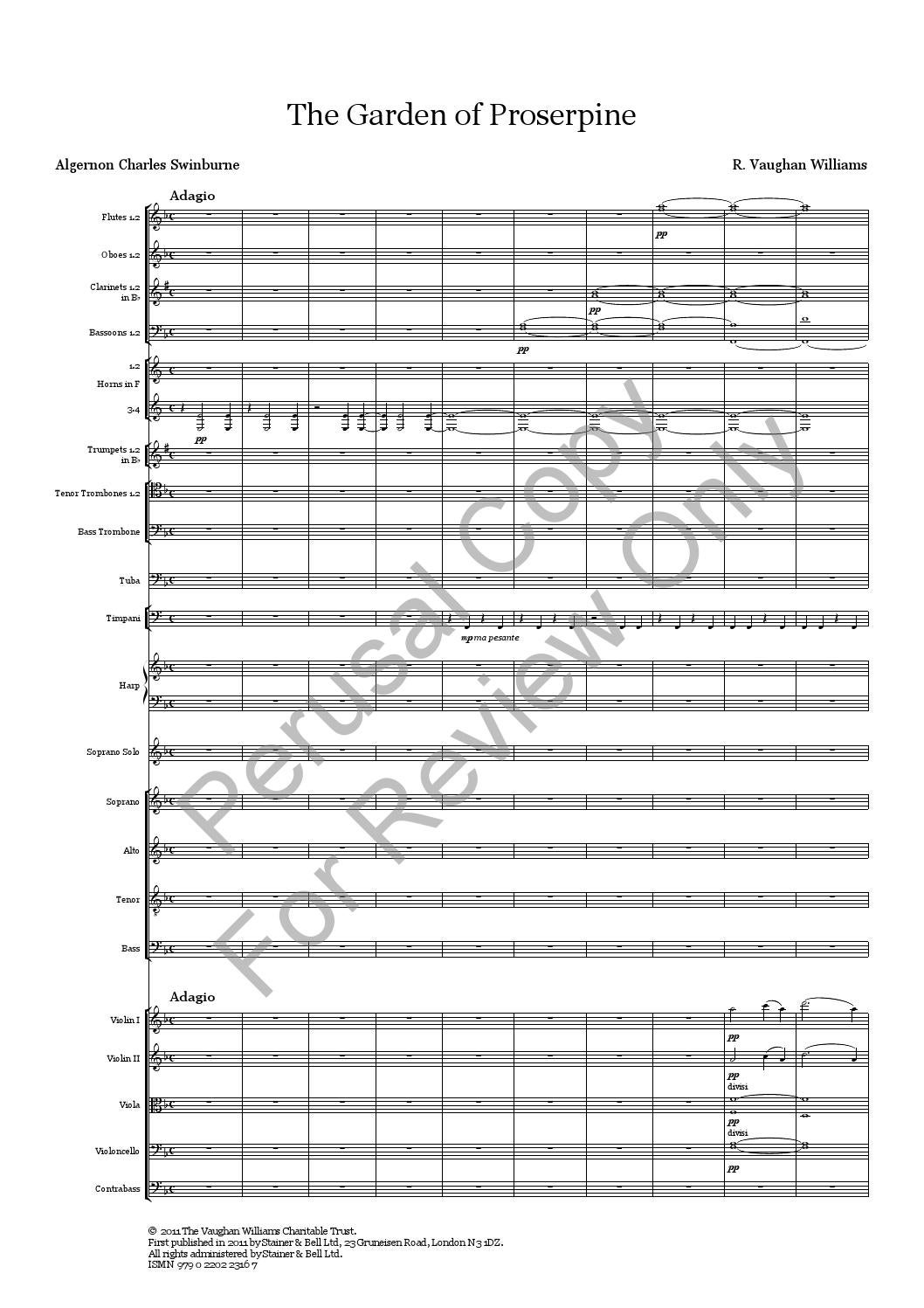 Vaughan Williams - The Garden of Proserpine by ECS Publishing Group - Issuu