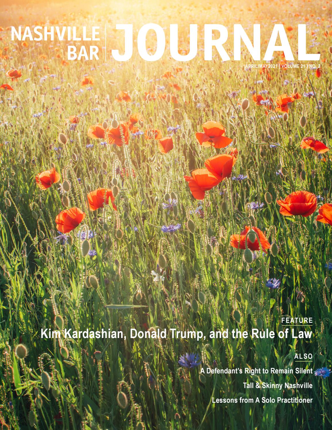 Nashville Bar Journal | April/May 2021 by Nashville Bar Association - Issuu