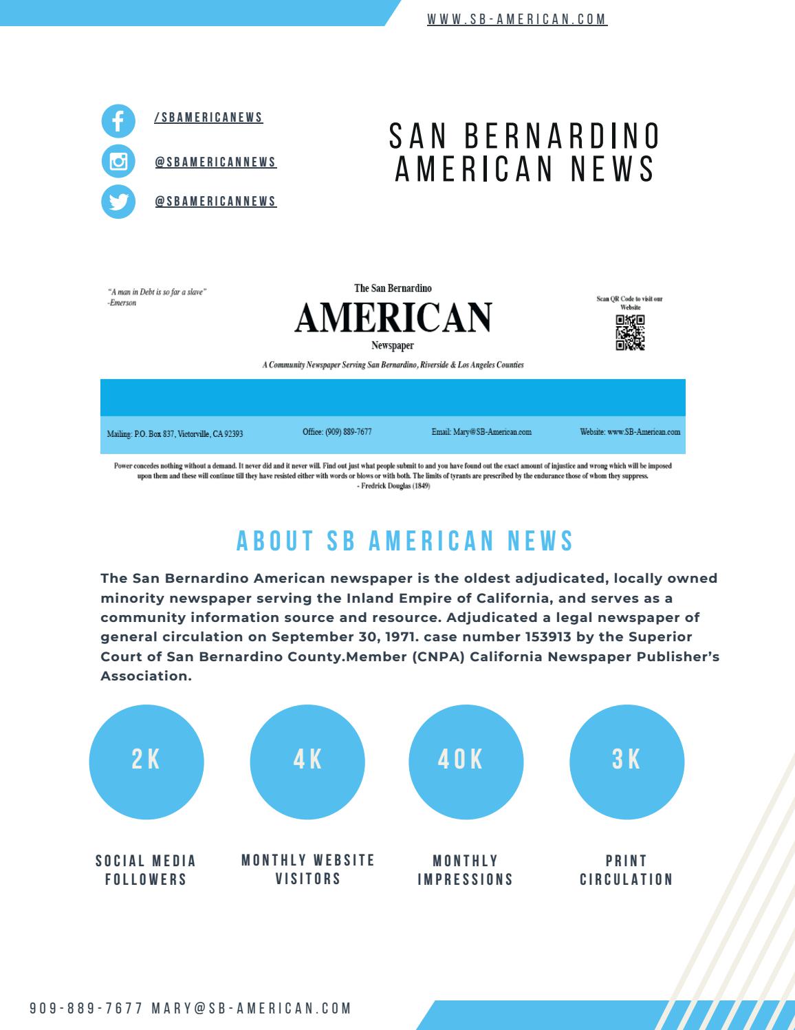 2021 SB American News Media Kit by San Bernardino American News - Issuu