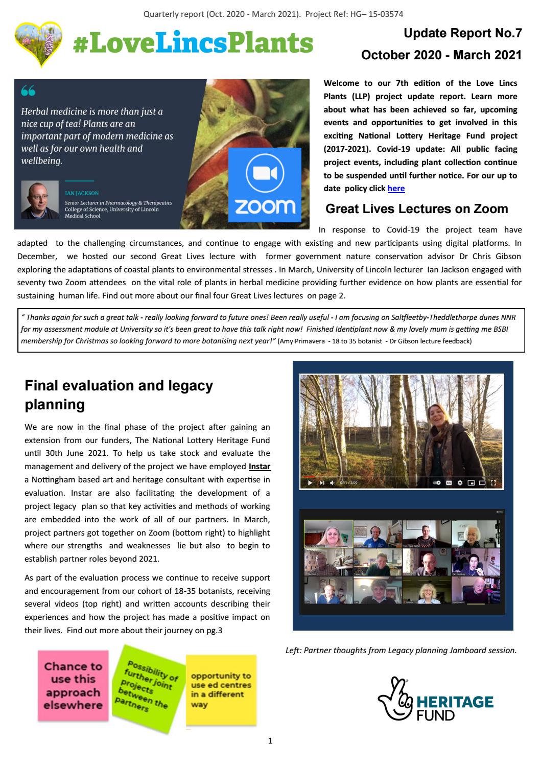 LLP Project Report Oct 2020 - March 2021 by Lincolnshire Wildlife Trust ...