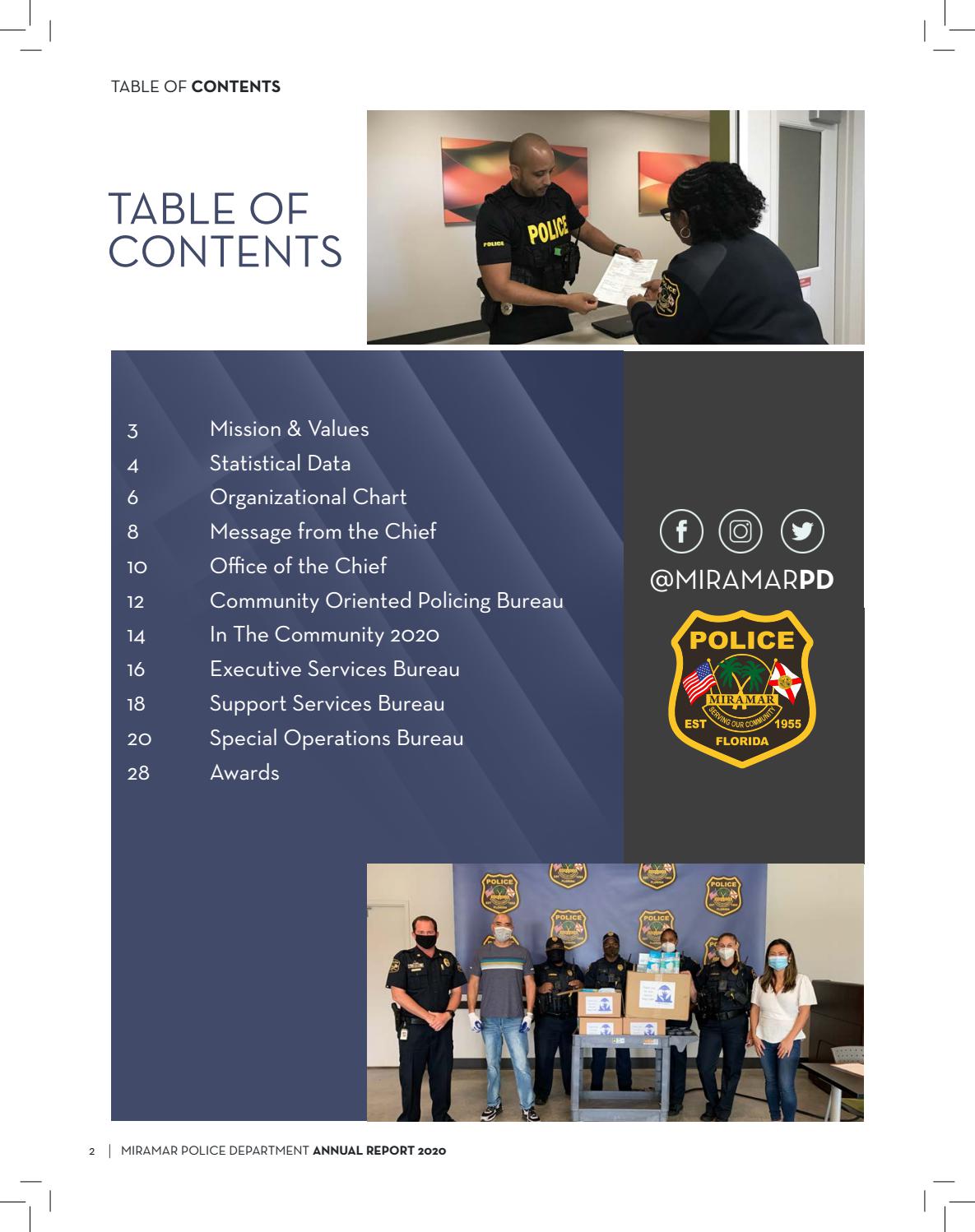 City of Miramar Police Department | Annual Report 2020 by City of ...