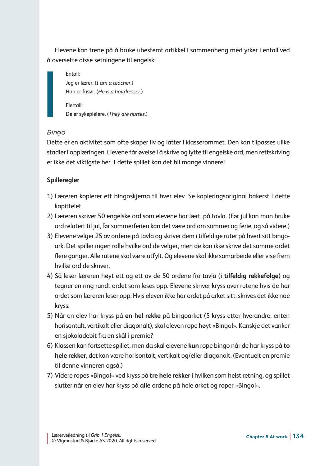 GRIP 1 Engelsk lærerveiledning - bokmål by Fagbokforlaget - Issuu