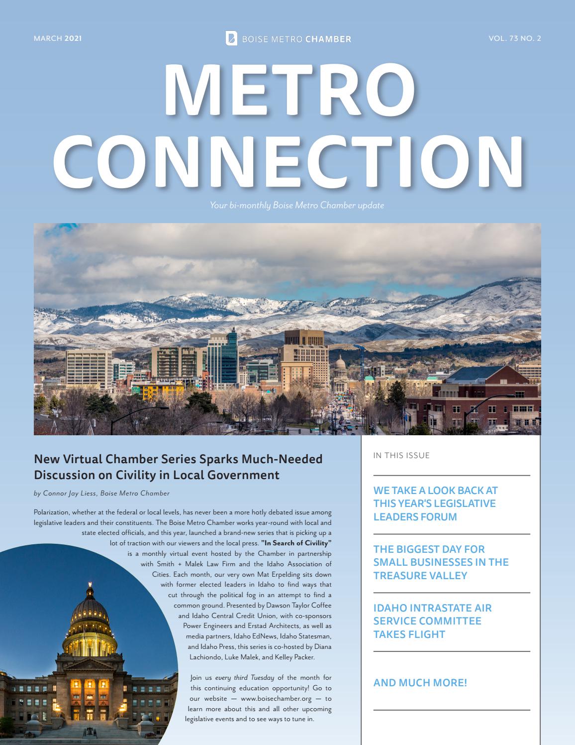 Metro Connection | March 2021 | Vol. 73 No. 2 by Boise Metro Chamber ...