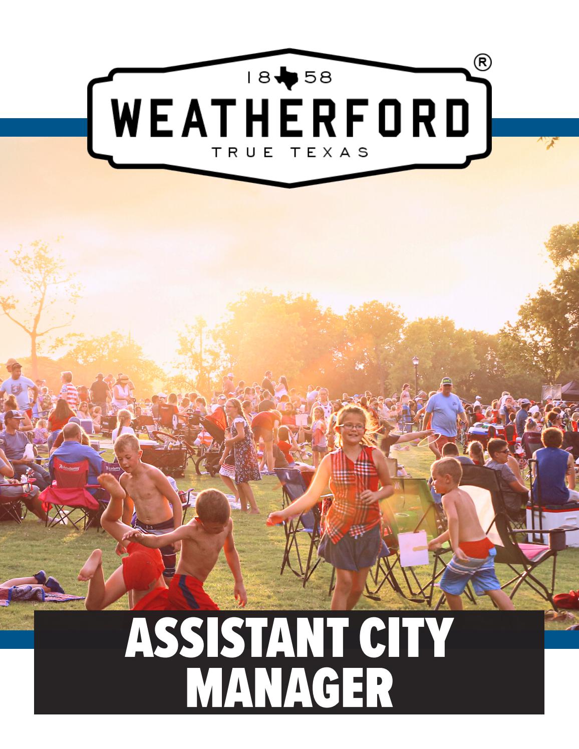 Assistant City Manager job posting by City of Weatherford - Issuu