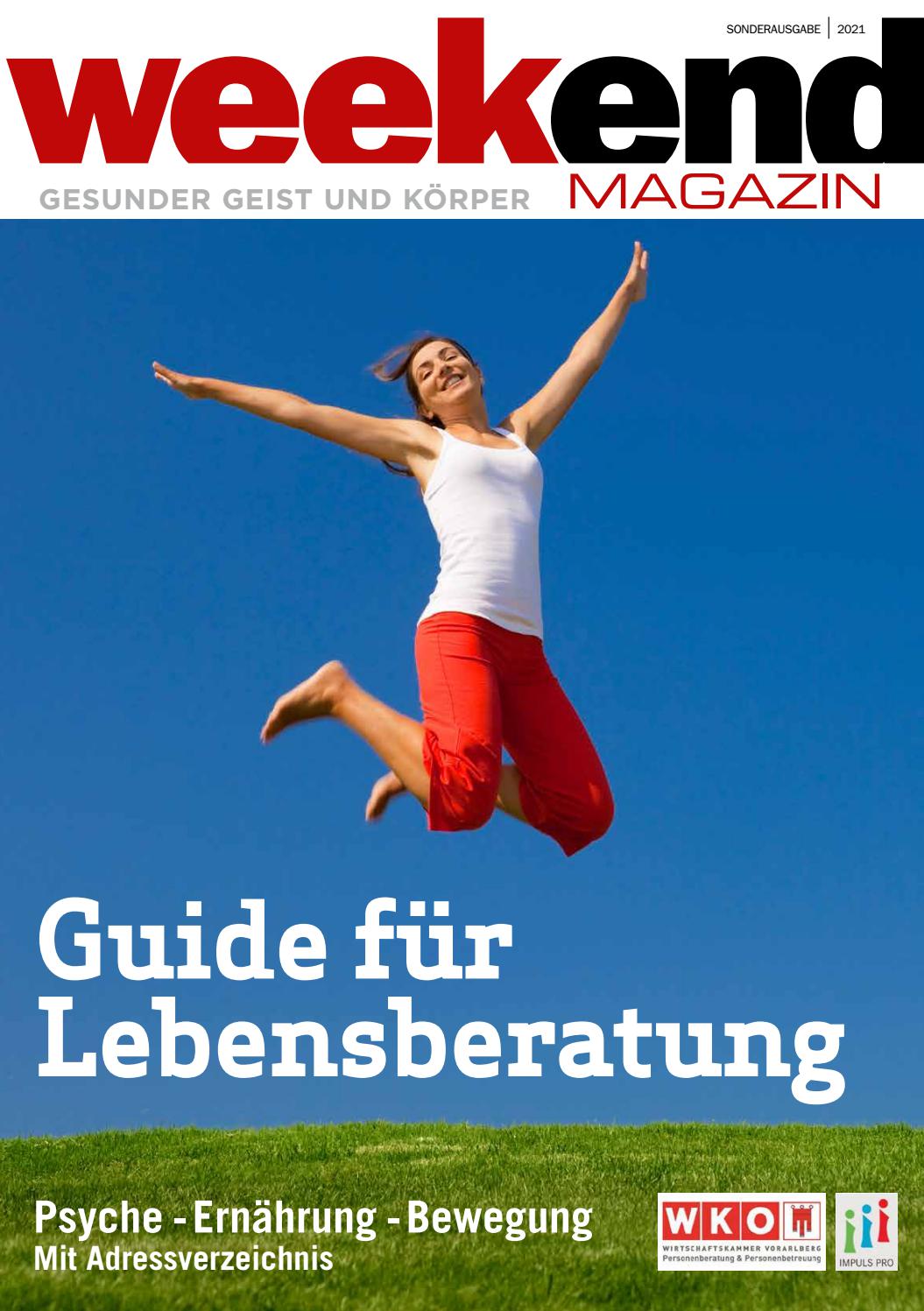 Weekend Magazin Vorarlberg 2021 KW 15 - LEBENSBERATER GUIDE by Weekend ...