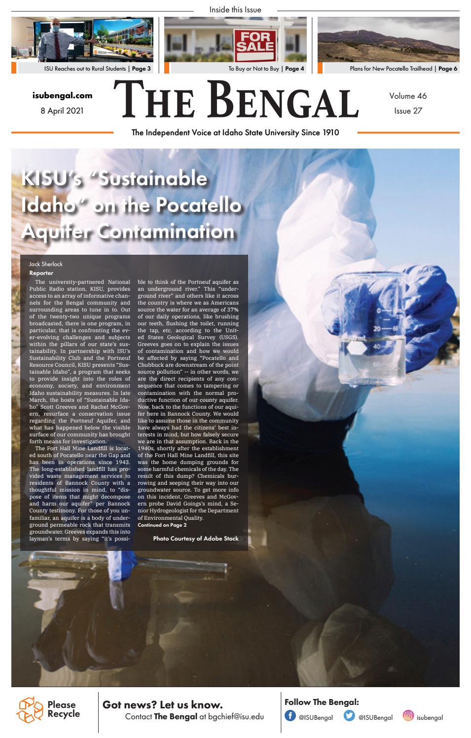 Volume 46, Issue 27 [04/08/21] - The Bengal Newspaper by The Bengal ...