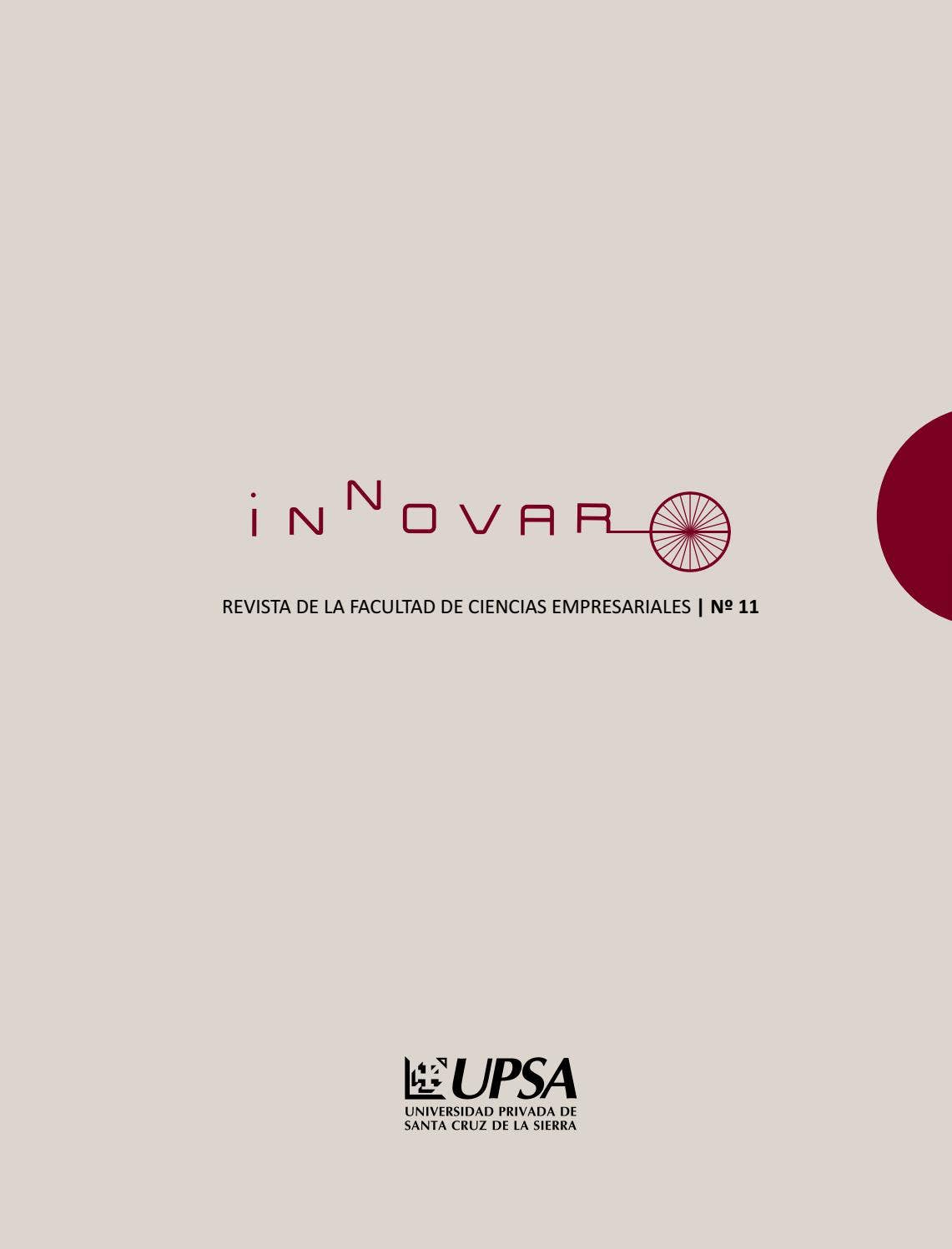 Revista Innovar - N°11 by UPSA Santa Cruz-Bolivia - Issuu
