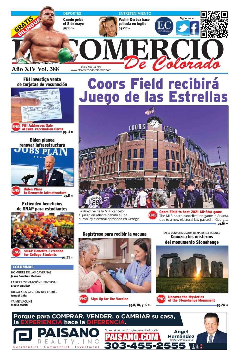 El Comercio de Colorado Edition 388 April 8th 2021 by El Comercio de ...