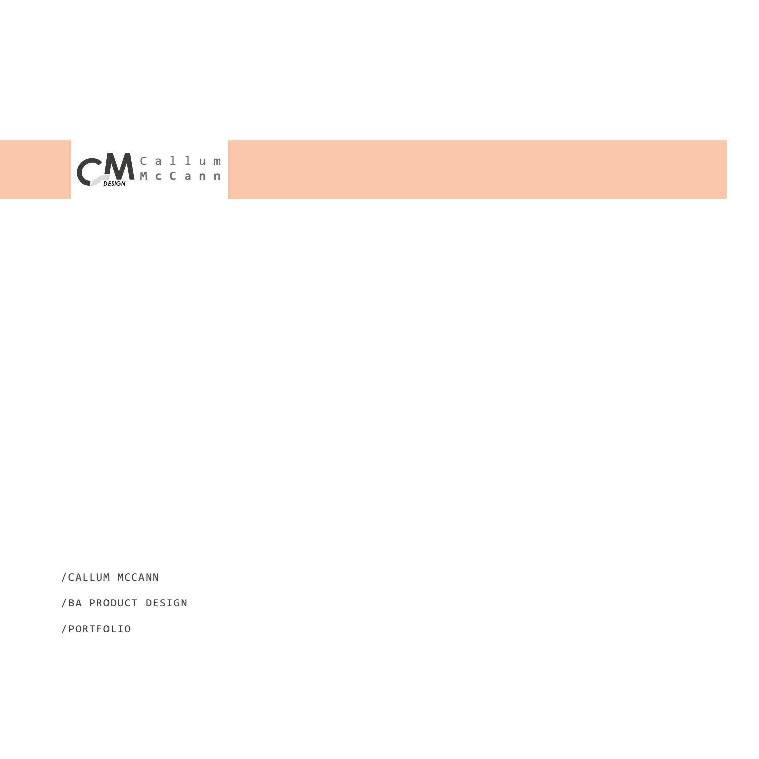 Portfolio- Callum McCann by callumccann - Issuu