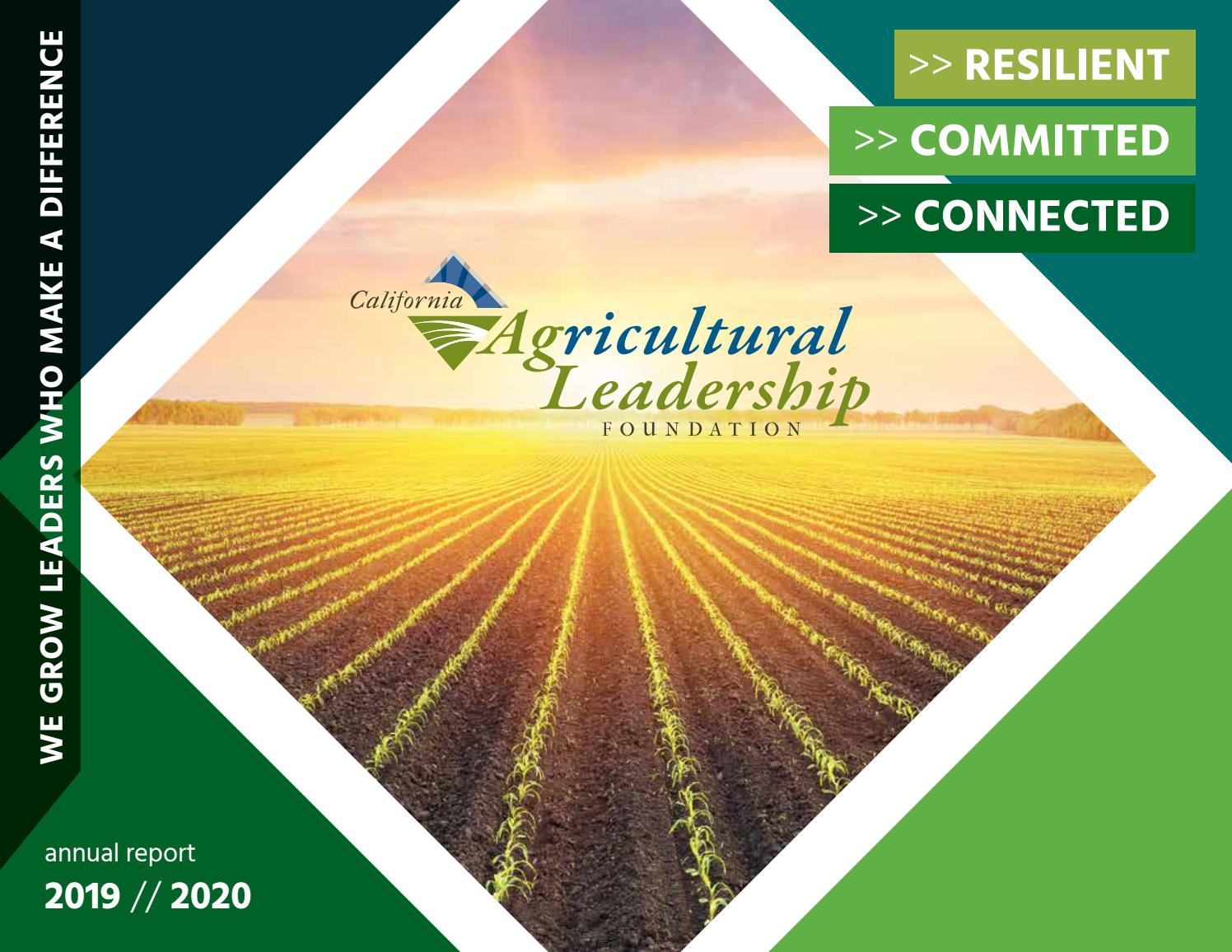 Annual Report 2019-2020 by California Agricultural Leadership ...