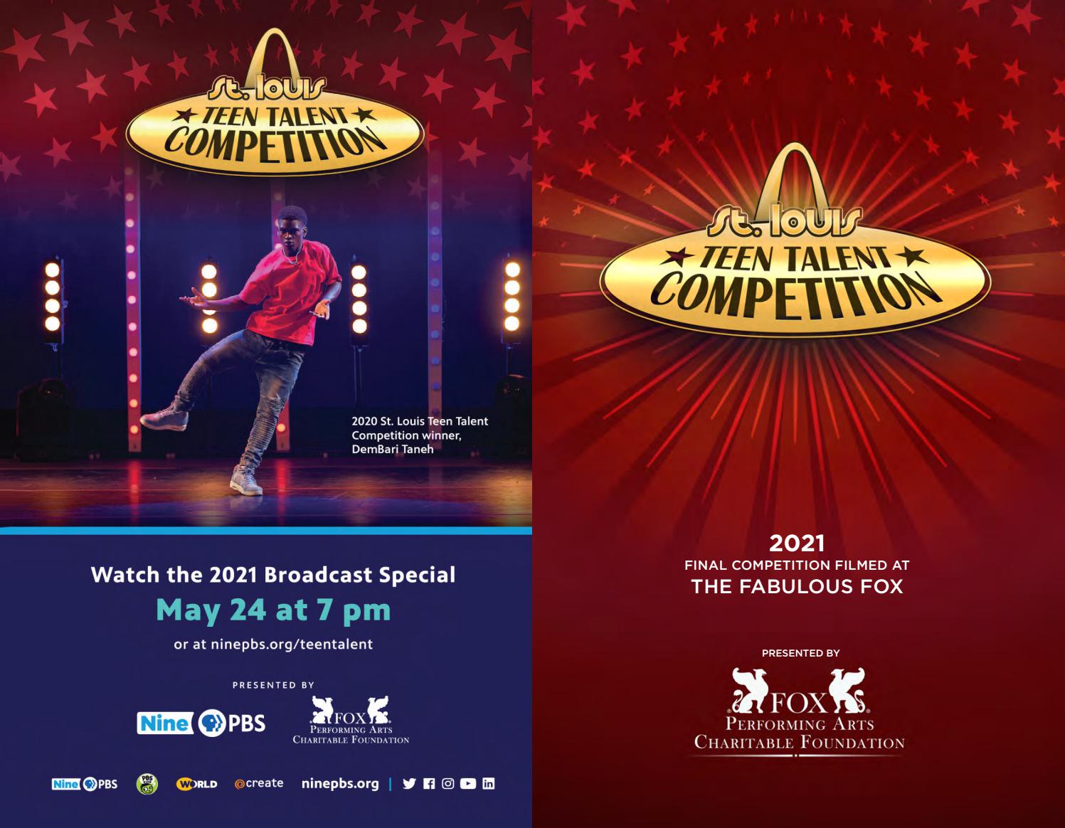 St. Louis Teen Talent Competition 2021 Program Book by Nine PBS - Issuu