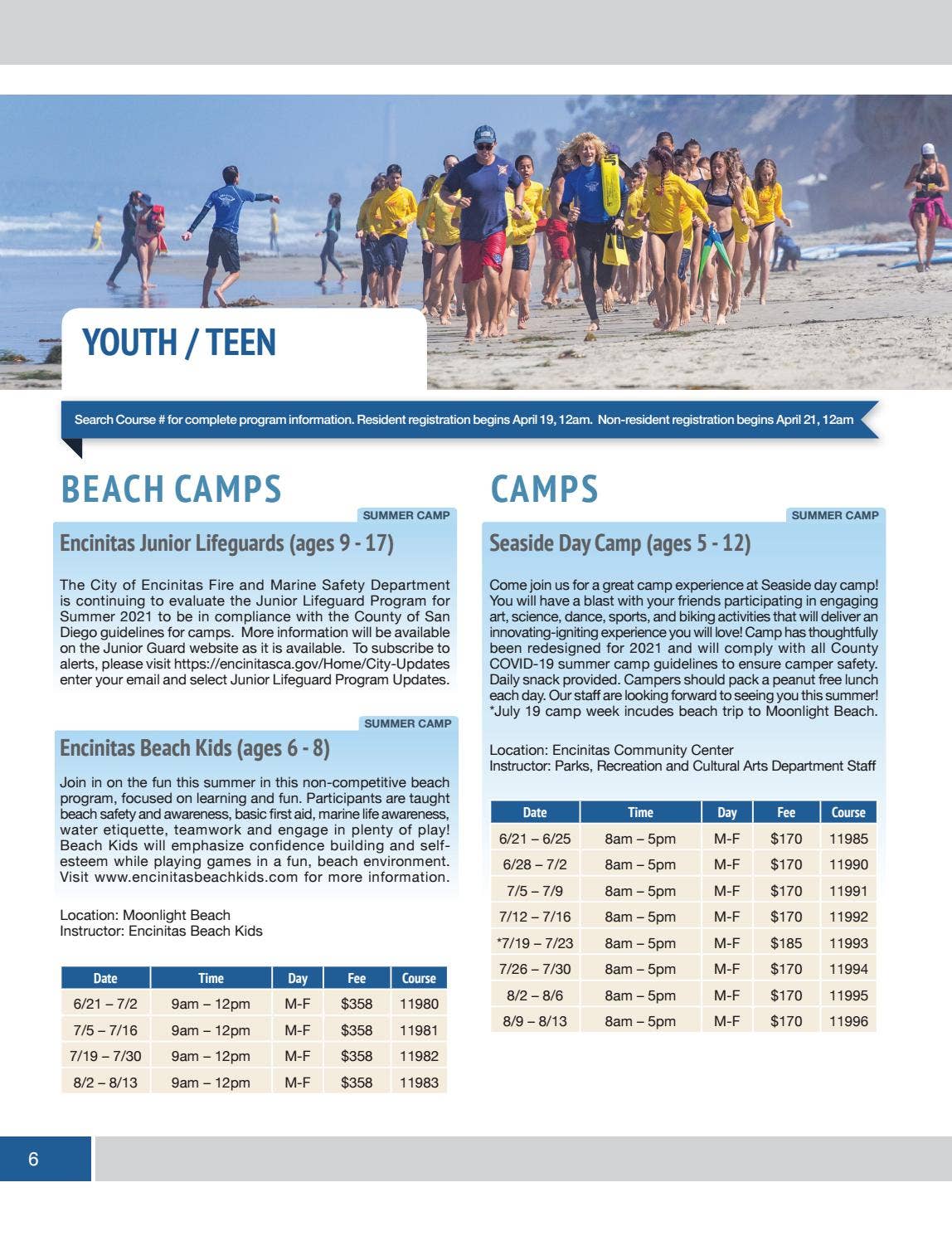 City of Encinitas Summer 2021 Camps and Recreation Guide by encinitasca ...