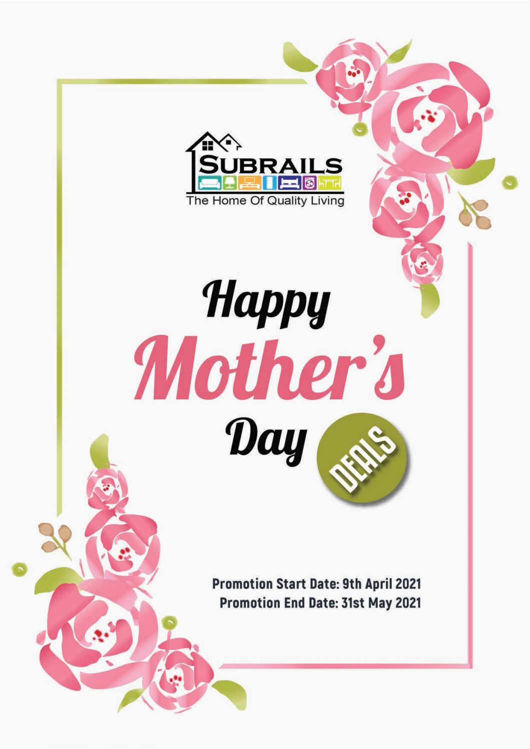 Mother's Day Catalogue by Subrails Furniture Centre - Issuu