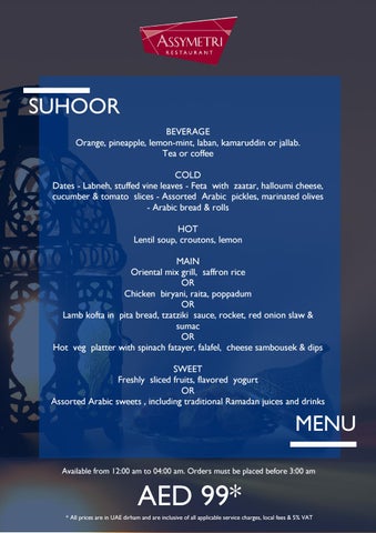 Radisson Blu Room Service Menu by Rbh Yasisland - Issuu