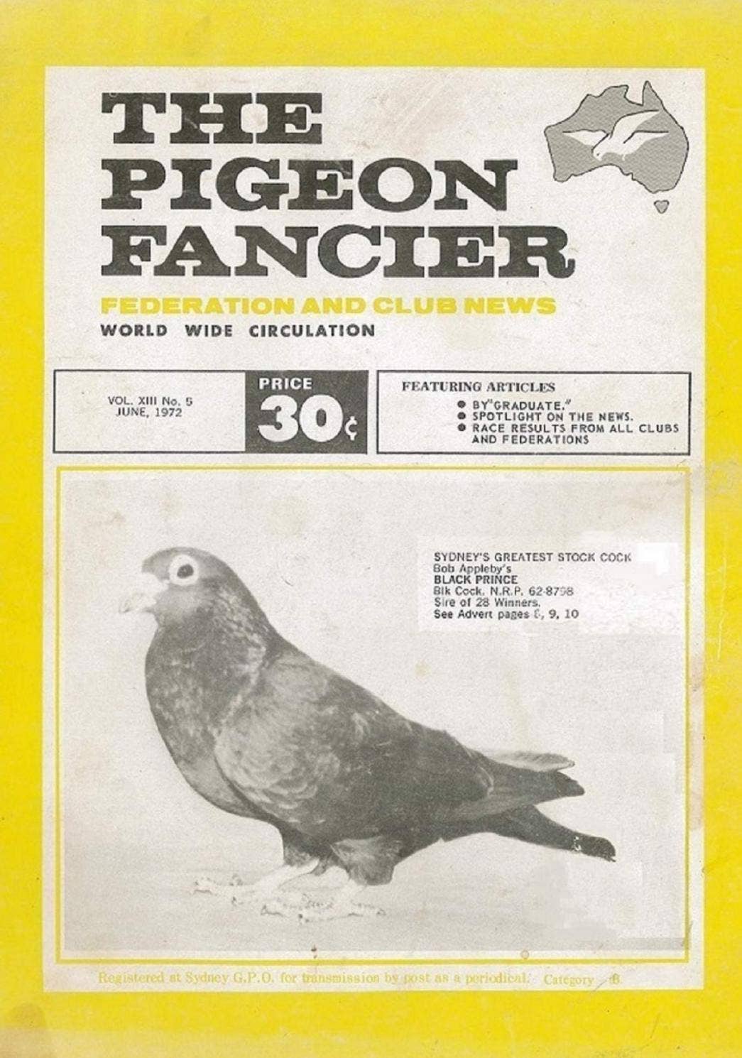 Bob Appleby 16th July 1972 by Australian Pigeon Catalogues - Issuu