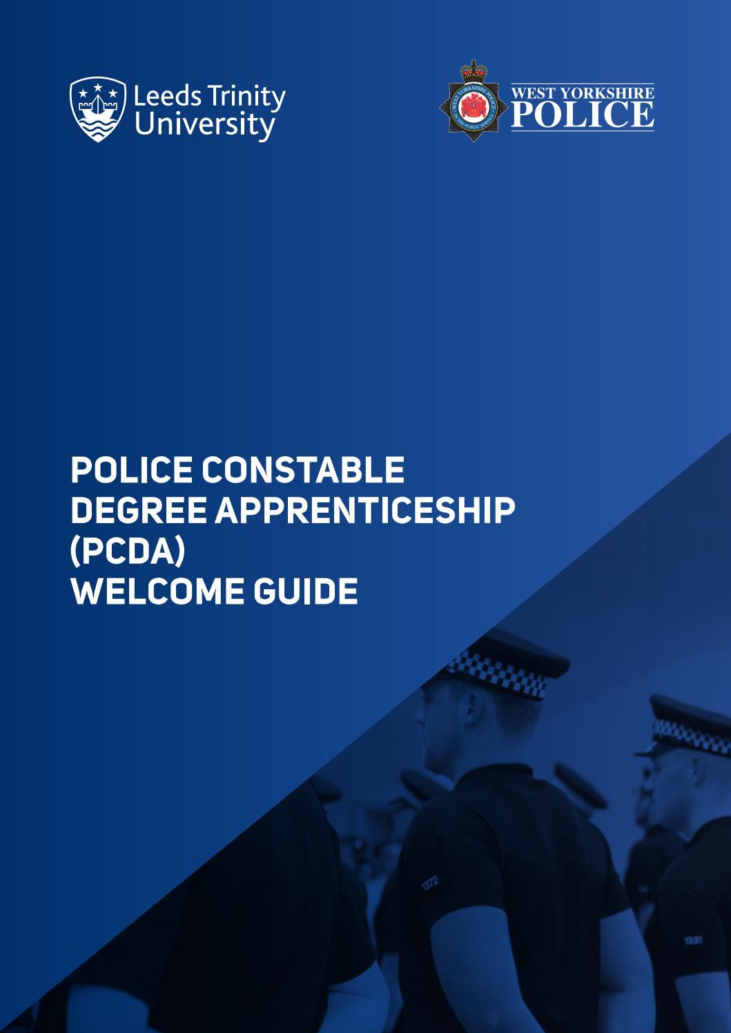 Police Constable Degree Apprenticeship (PCDA) Welcome Guide by Leeds ...