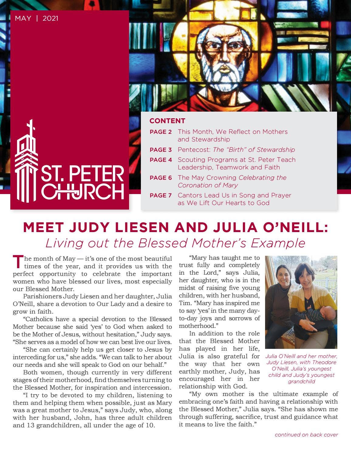St. Peter Catholic Church Newsletter — May 2021 by Catholic Stewardship ...