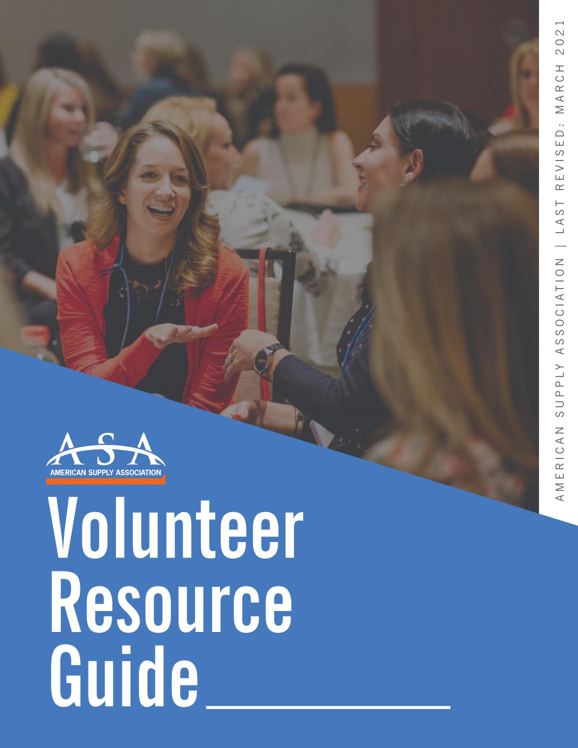 Volunteer Resource Guide by American Supply Association - Issuu