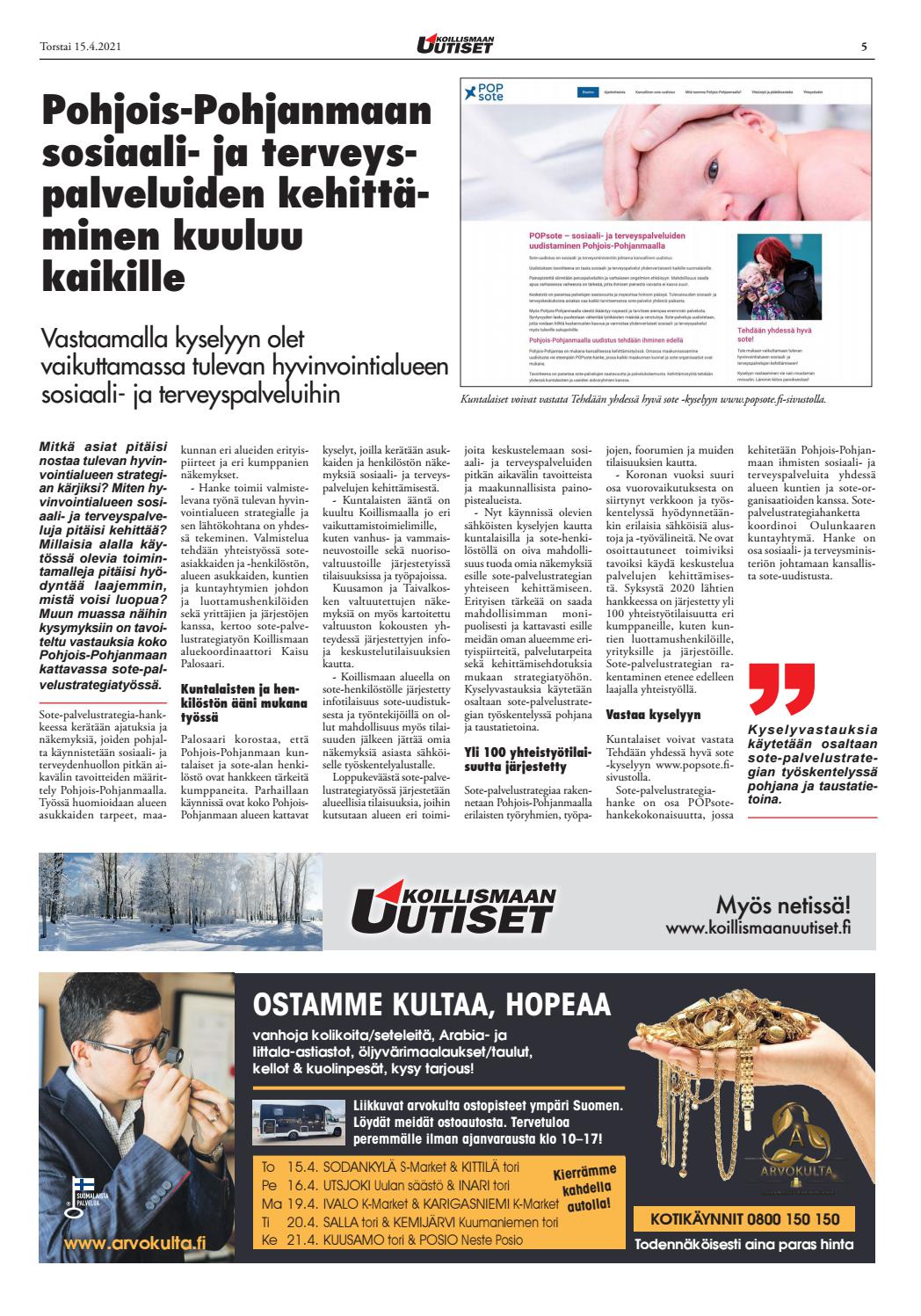 Koillismaan uutiset 8_2021 by Koillismaan Uutiset Oy - Issuu