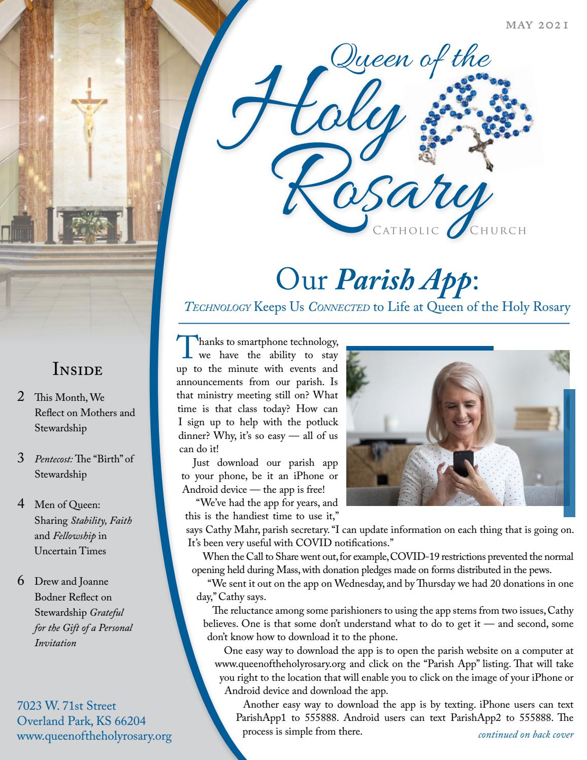 Queen of the Holy Rosary Catholic Church Newsletter — May 2021 by ...