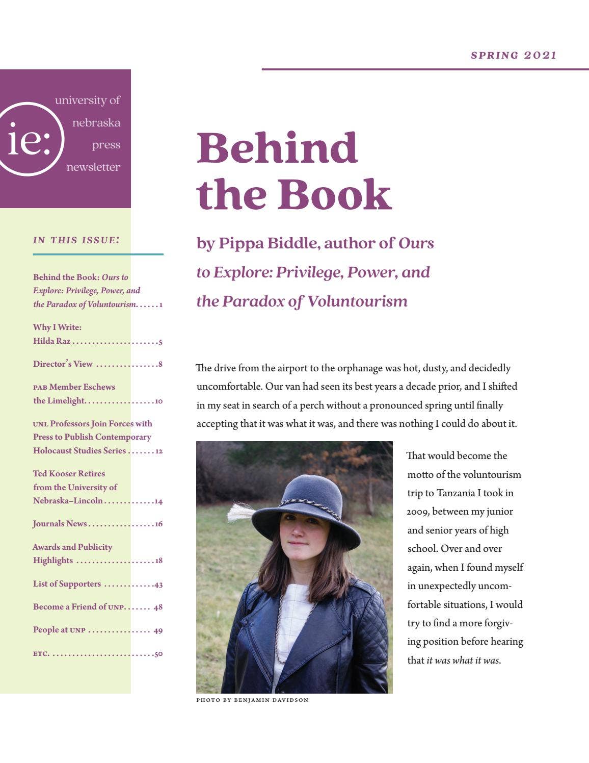 UNP Spring 2021 E-Newsletter by University of Nebraska Press - Issuu
