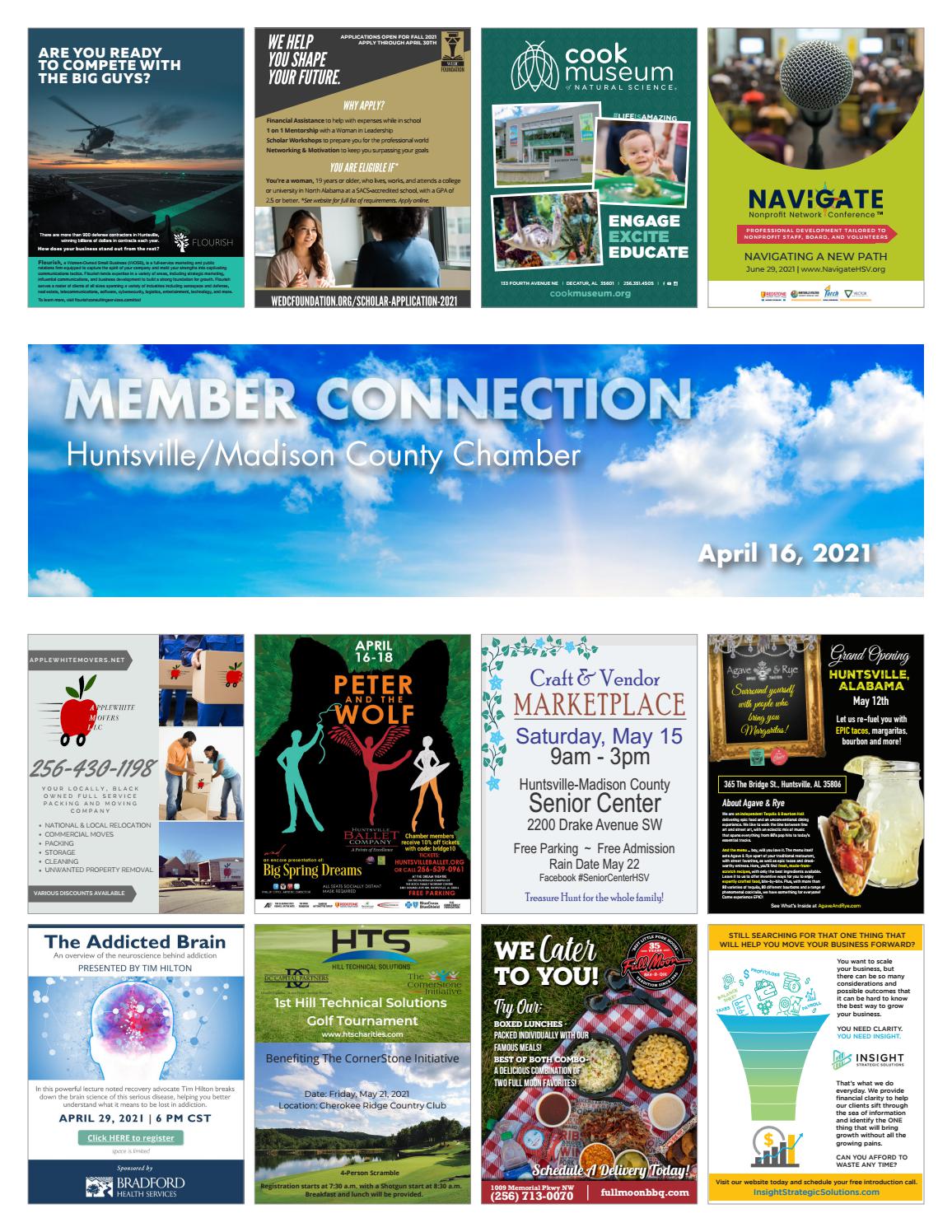 Member Connection, April 16, 2021 by Huntsville/Madison County Chamber ...