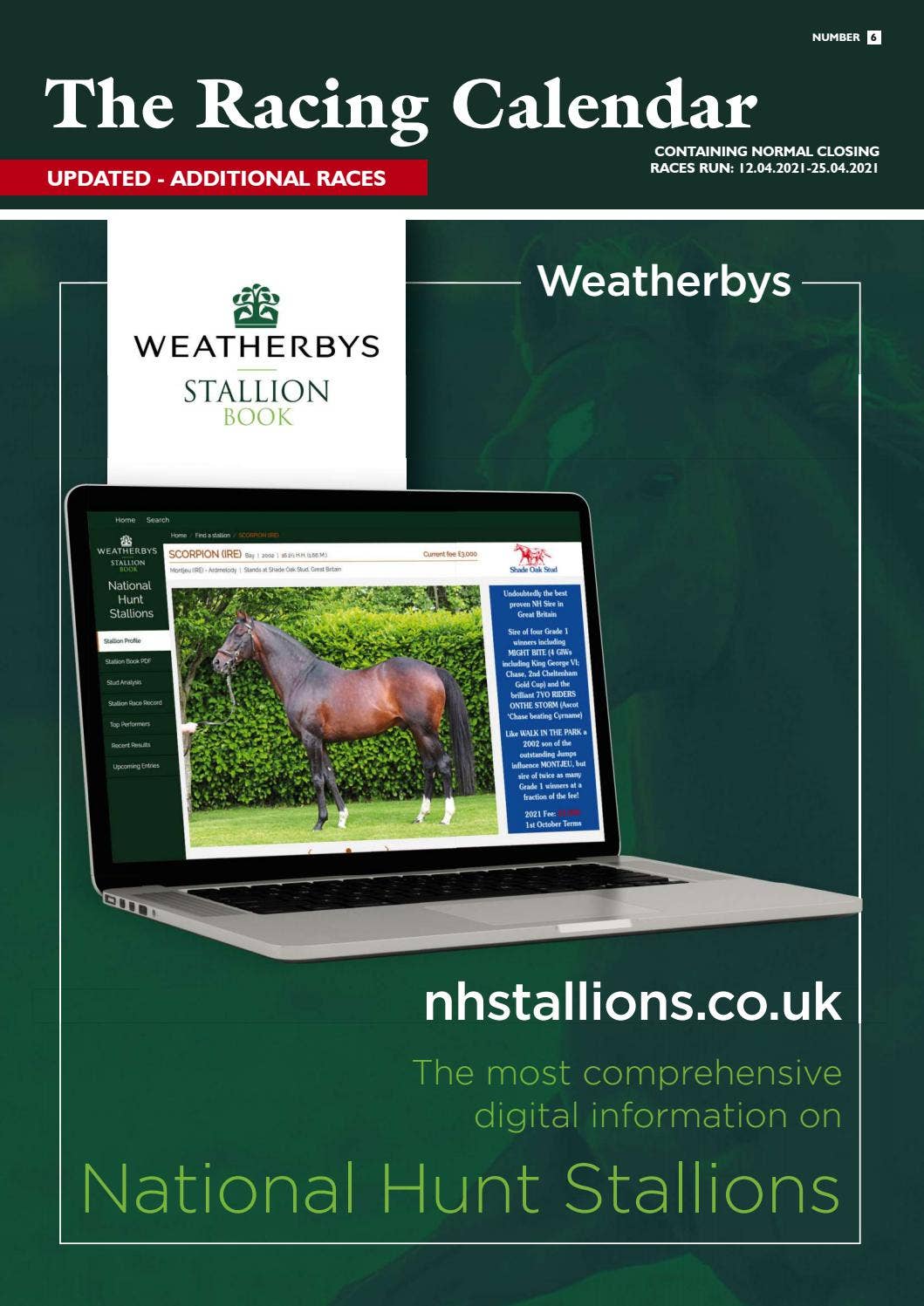 Racing Calendar - 12th-25th April - Number 6 by Weatherbys - Issuu