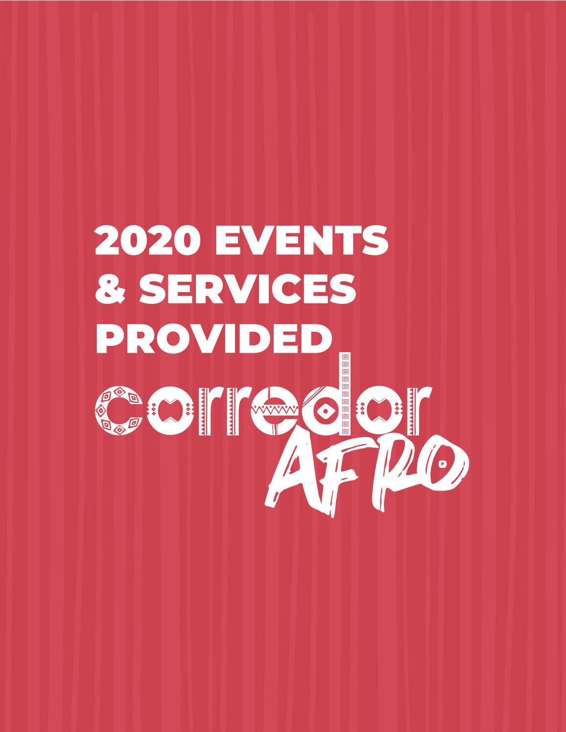 CORREDOR AFRO 2020 SUMMARY by BRAAVE - Issuu