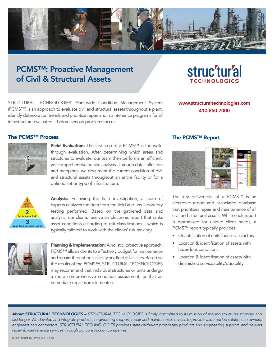 PCMS: Proactive Management of Civil & Structural Assets by Structural ...