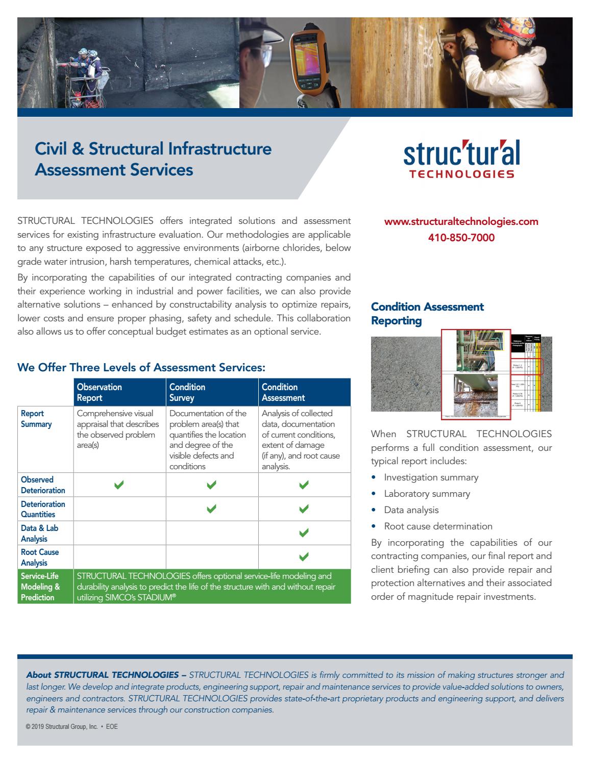 Civil & Structural Infrastructure Assessment Services by Structural ...
