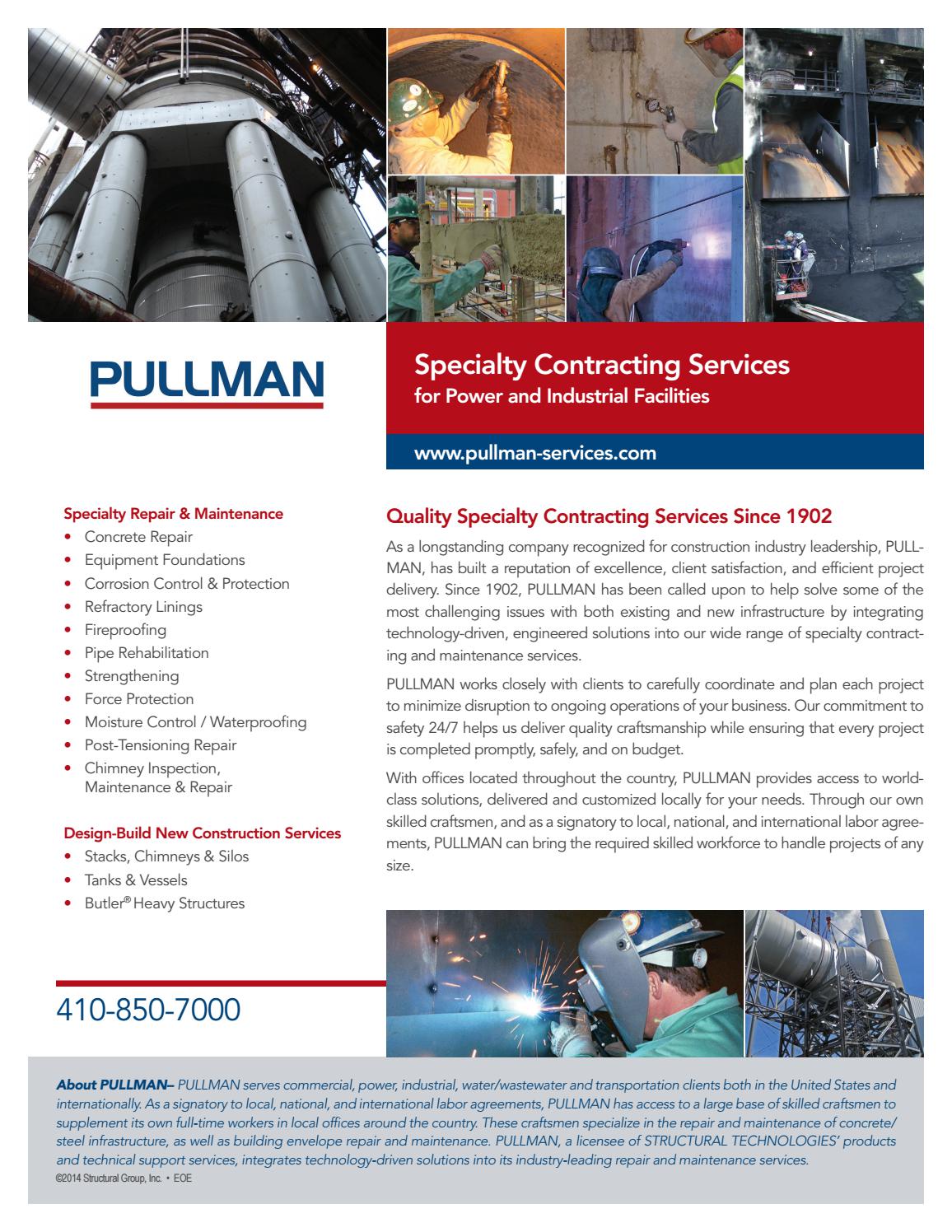 PULLMAN Specialty Contracting Services for Power & Industrial ...