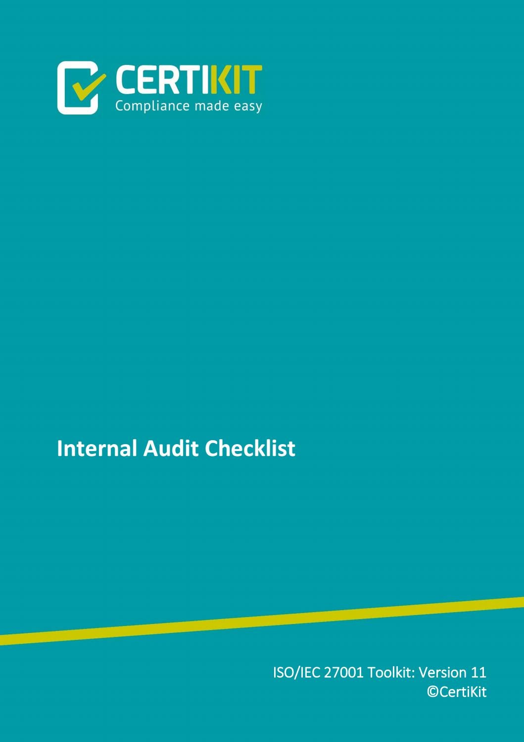 ISMS-FORM-09-4 Internal Audit Checklist by CertiKit Limited - Issuu